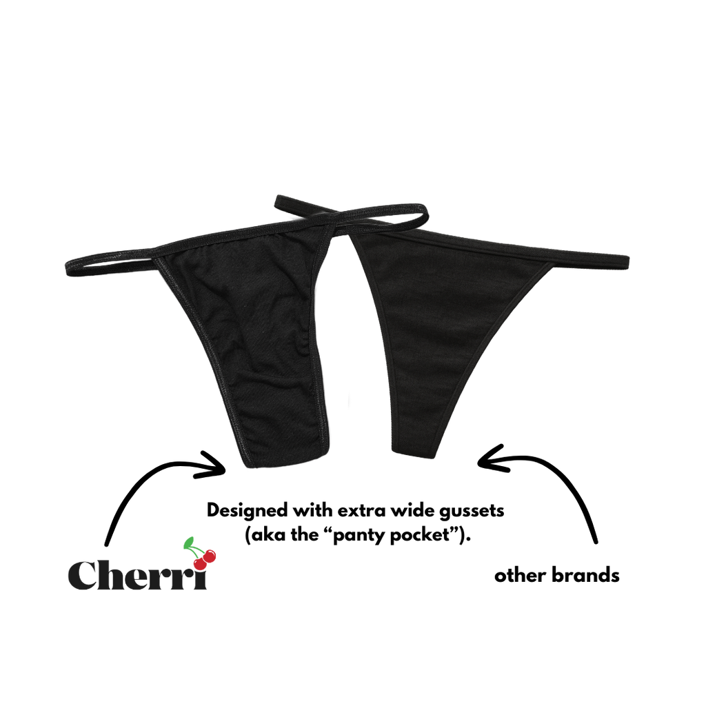 Cherri - Wide Gusset Organic Underwear | No Lip Slip